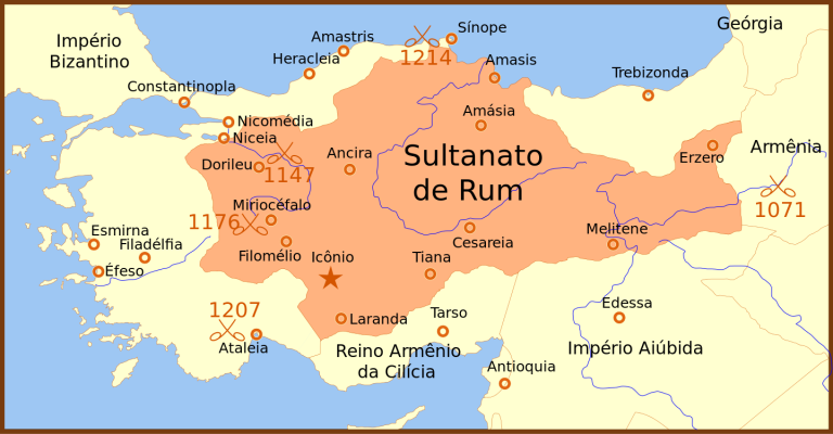 Seljuk Empire Map (with History Summary & Facts)